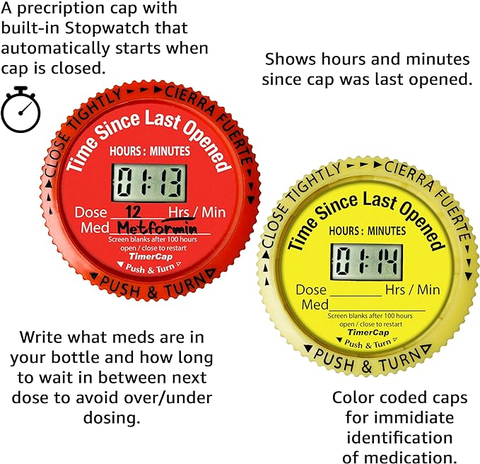 Patient Sleep Supplies. TimerCap Automatically Displays Time Since Last ...